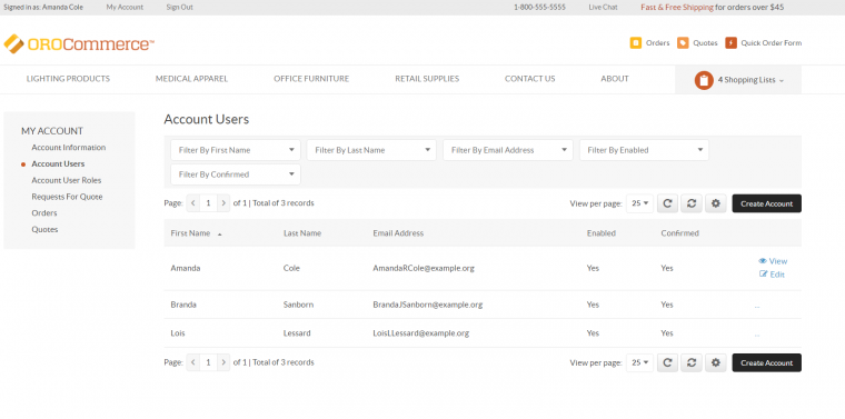 Showcasing Orocommerce Features Creating User Accounts And Roles Orocommerce
