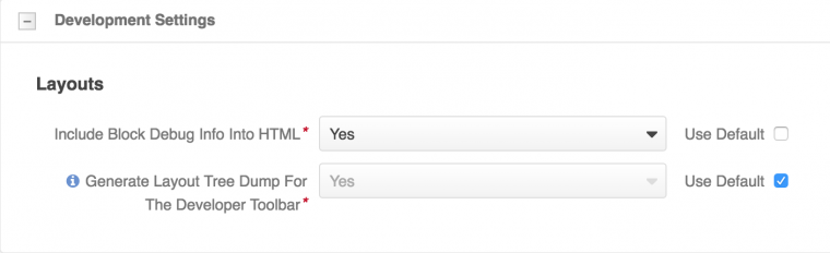 Debugging frontend layouts | OroCommerce