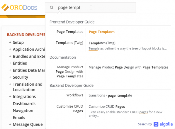 Announcing New Oro Documentation Portal Orocommerce