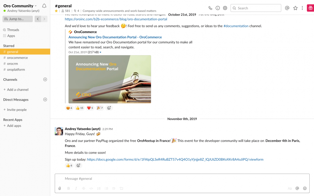 Oro Community Improvements: Moving Forums to Stack Overflow, Slack and GitHub | OroCommerce
