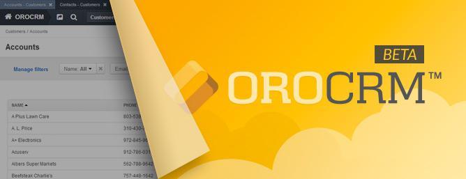 Orocrm And Oroplatform Version 1 0 0 Beta1 Is Now Available Orocrm Open Source Crm